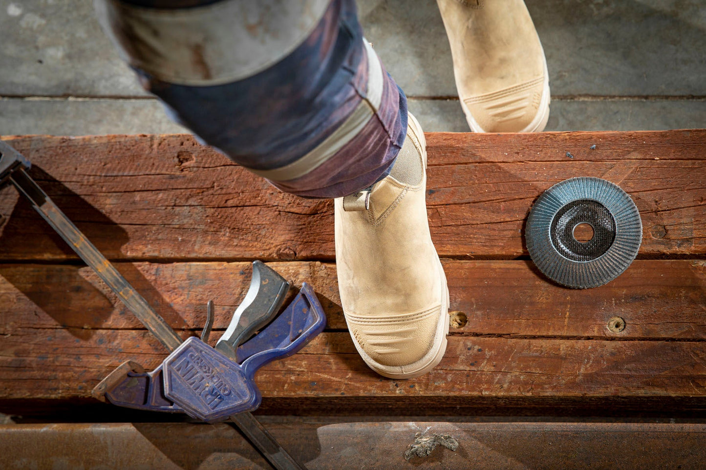Steel Blue Hobart Scuff - SAND | Dealer Work Boots – BIG Boots UK